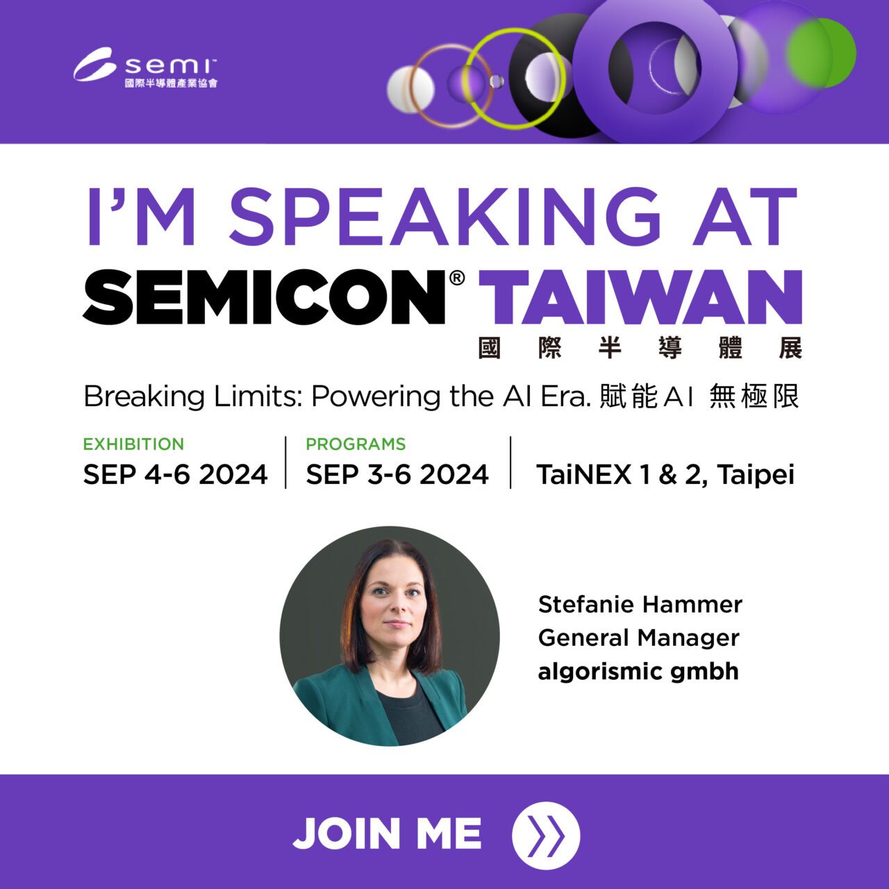 SEMICON TAIWAN 2024 - algorismic